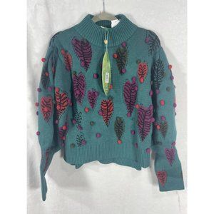 FARM Rio | Sweaters | Farm Rio Anthropologie Monstera Hearts ...